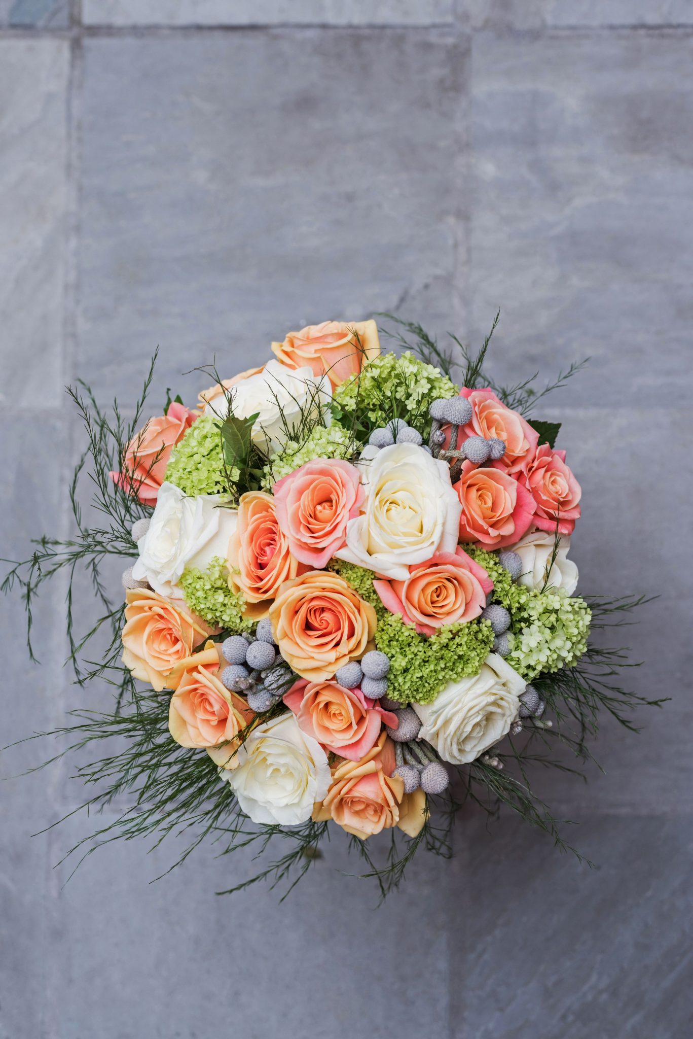 Bouquet Roses saumon (Polka), Fleurs fraîches | Monsieur Flower