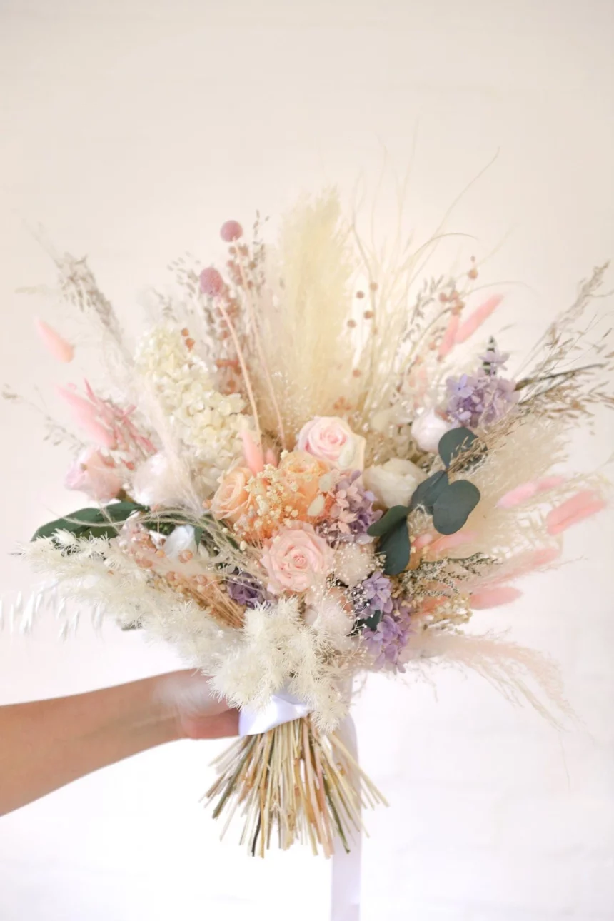 Bouquet de mariée de fleurs séchées "Miroir des âmes" | MF
