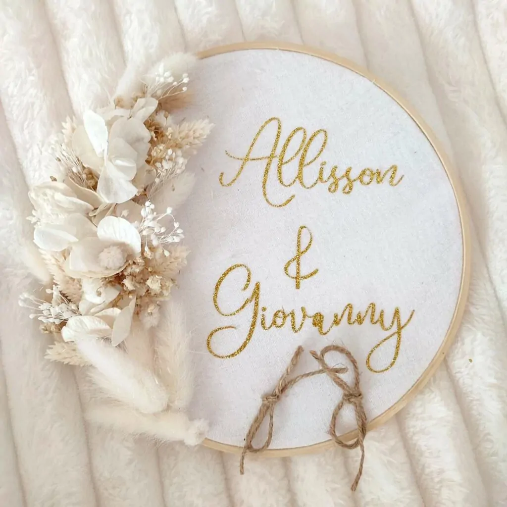 Accessoire de Mariage "Porte Alliance Fleurie Bohème" | Monsieur Flower