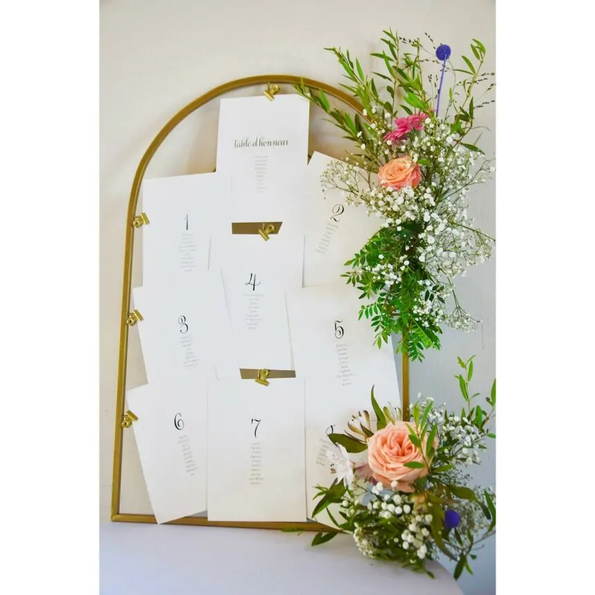 Plan de table | Monsieur Flower